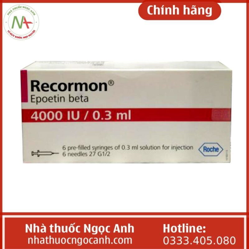 Thuốc Recormon 4000IU là thuốc gì, mua ở đâu, giá bao nhiêu