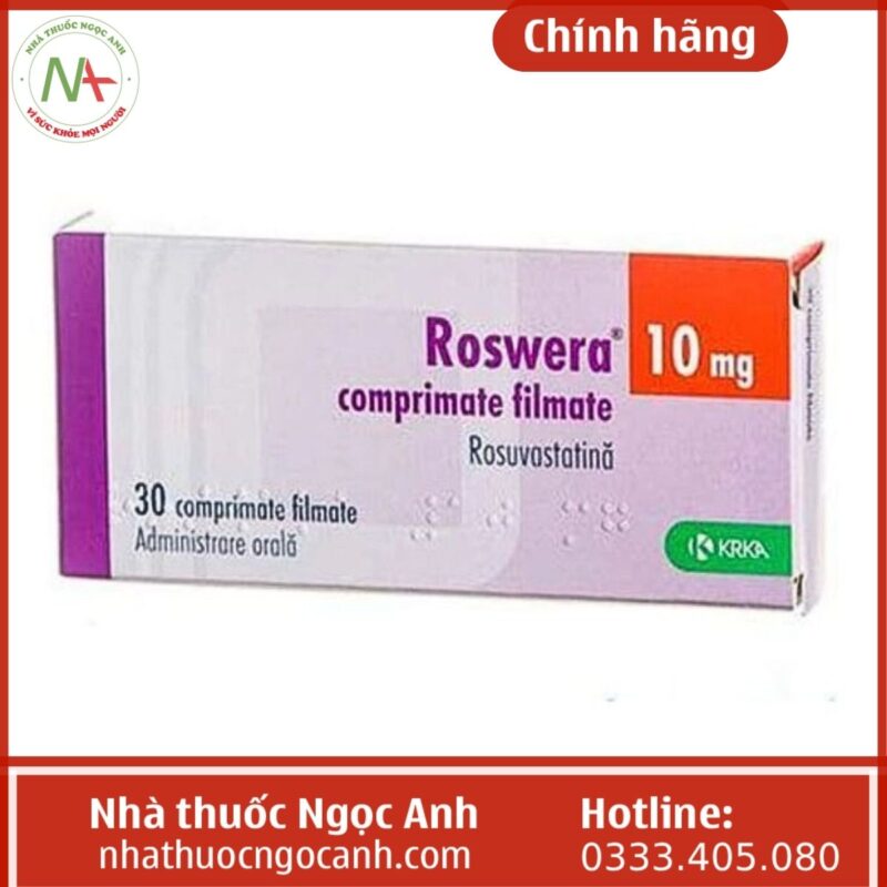 Thuốc Roswera 10mg là thuốc gì, mua ở đâu, giá bao nhiêu, tác dụng gì