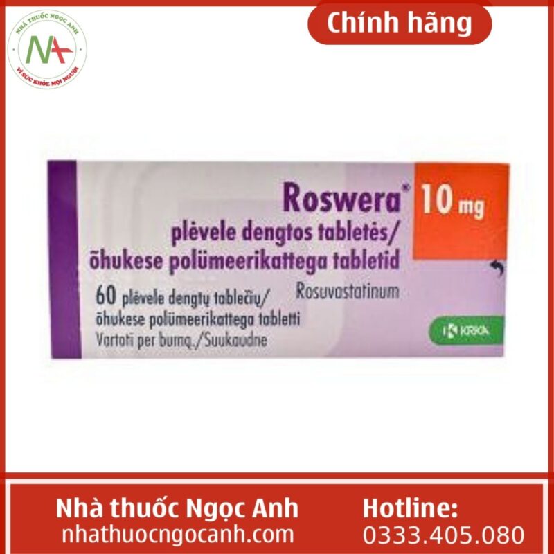 Thuốc Roswera 10mg là thuốc gì, mua ở đâu, giá bao nhiêu, tác dụng gì