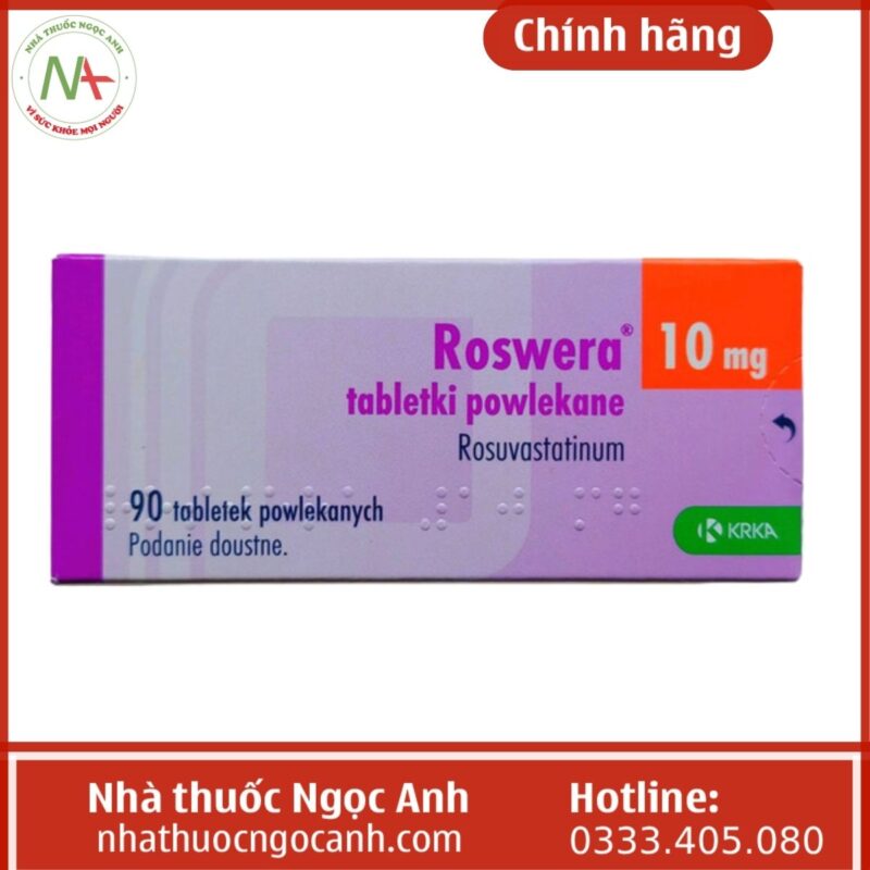 Thuốc Roswera 10mg là thuốc gì, mua ở đâu, giá bao nhiêu, tác dụng gì