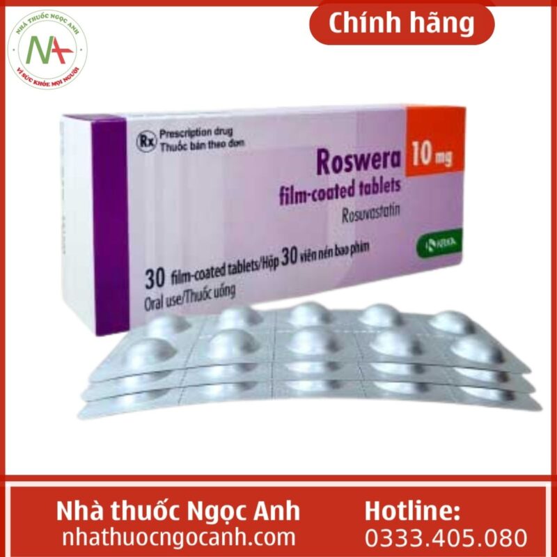 Thuốc Roswera 10mg là thuốc gì, mua ở đâu, giá bao nhiêu, tác dụng gì