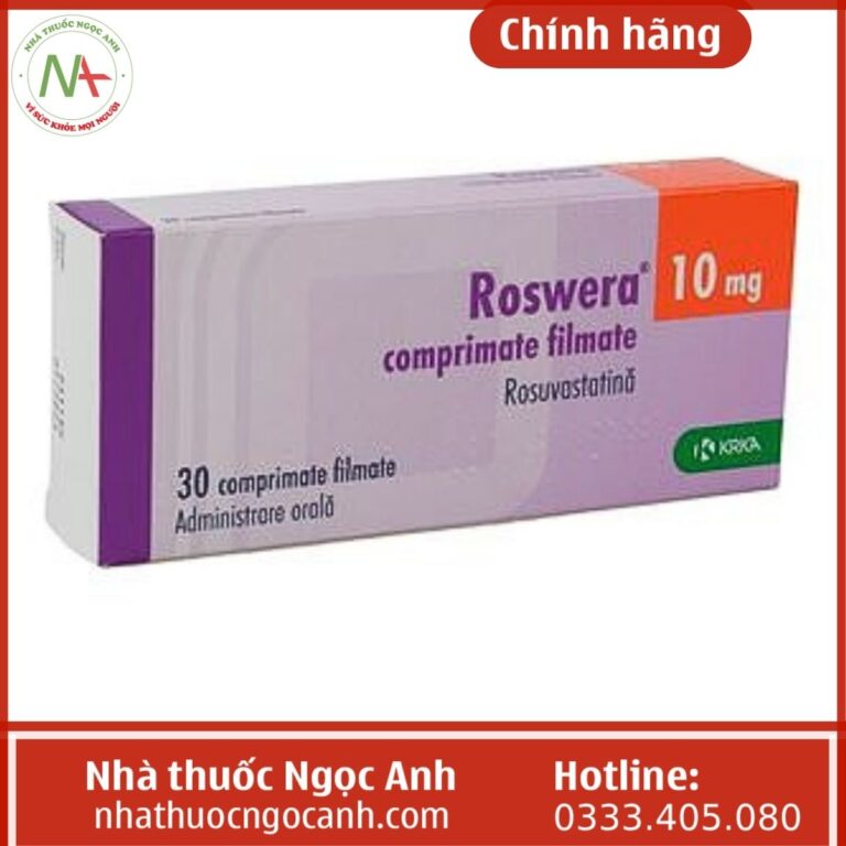 Thuốc Roswera 10mg là thuốc gì, mua ở đâu, giá bao nhiêu, tác dụng gì