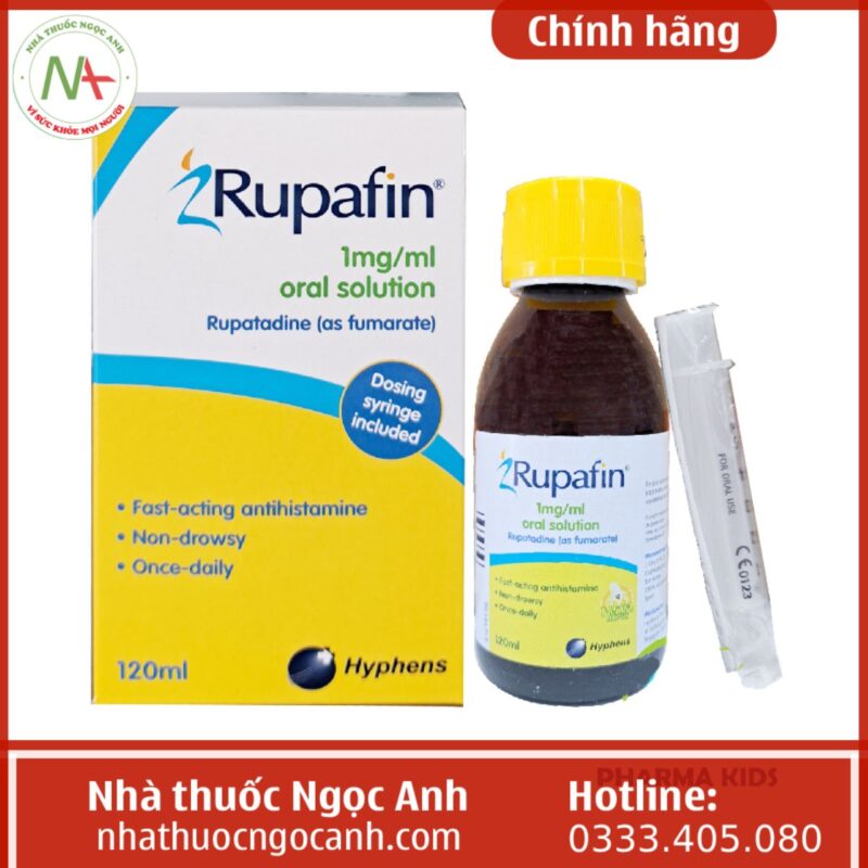 Thuốc Rupafin 1mg/ml có liều dùng như thế nào, giá bao nhiêu, mua ở đâu?