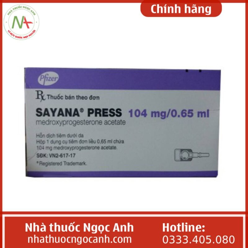 Thuốc tránh thai Sayana Press giá bao nhiêu, mua ở đâu?