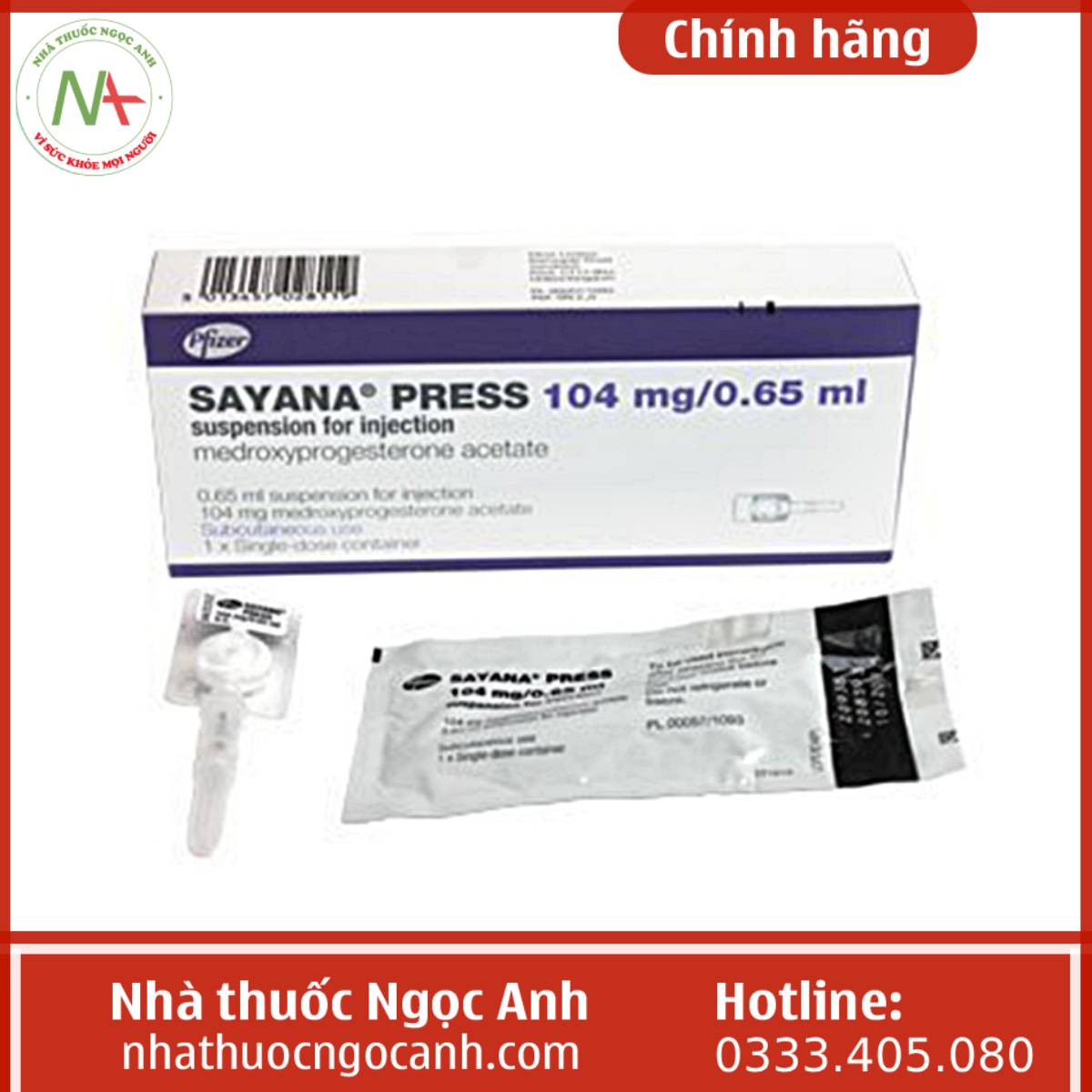 Thuốc tránh thai Sayana Press giá bao nhiêu, mua ở đâu?