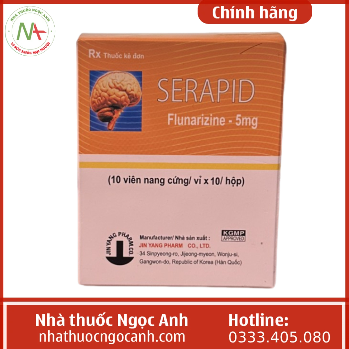 Thuốc Serapid 5mg có tác dụng gì, mua ở đâu, bao nhiêu tiền?