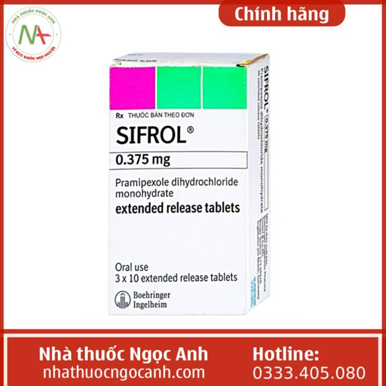 Thuốc Sifrol 0.375mg là thuốc gì, giá bao nhiêu, mua ở đâu?