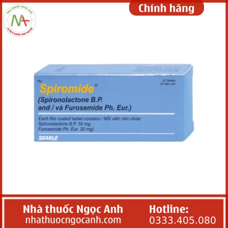 Thuốc Spiromide 20mg/50mg là thuốc gì mua ở đâu, tác dụng gì?