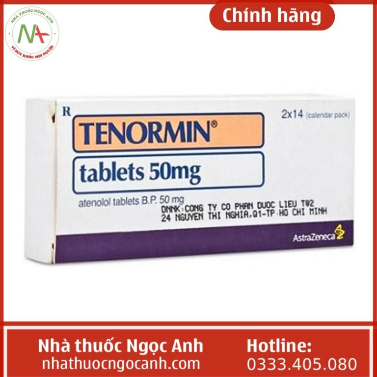 Thuốc Tenormin tablets 50 mg là thuốc gì, mua ở đâu, giá bao nhiêu, tác ...