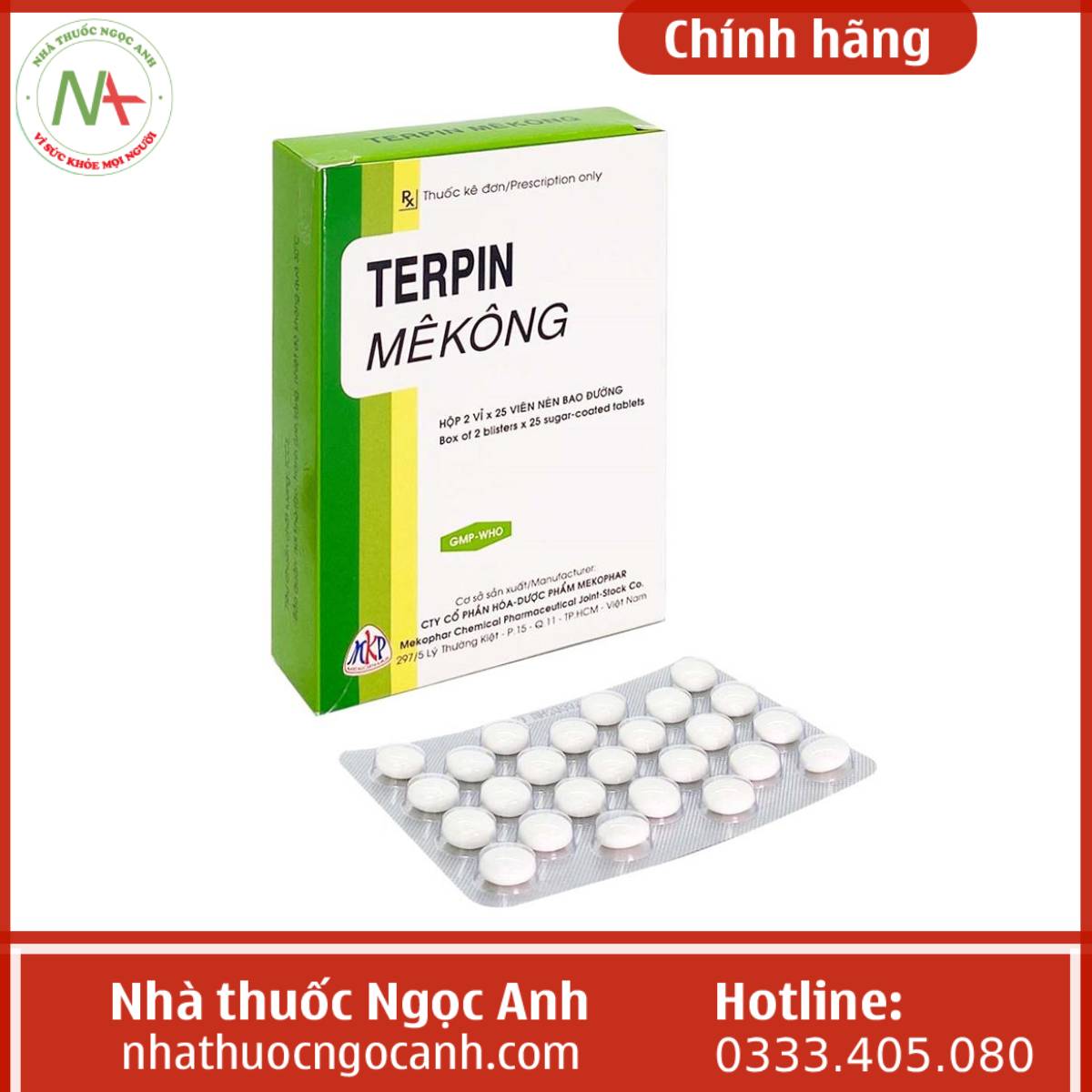 Thuốc Terpin Mekong là thuốc gì, giá bao nhiêu, mua ở đâu?