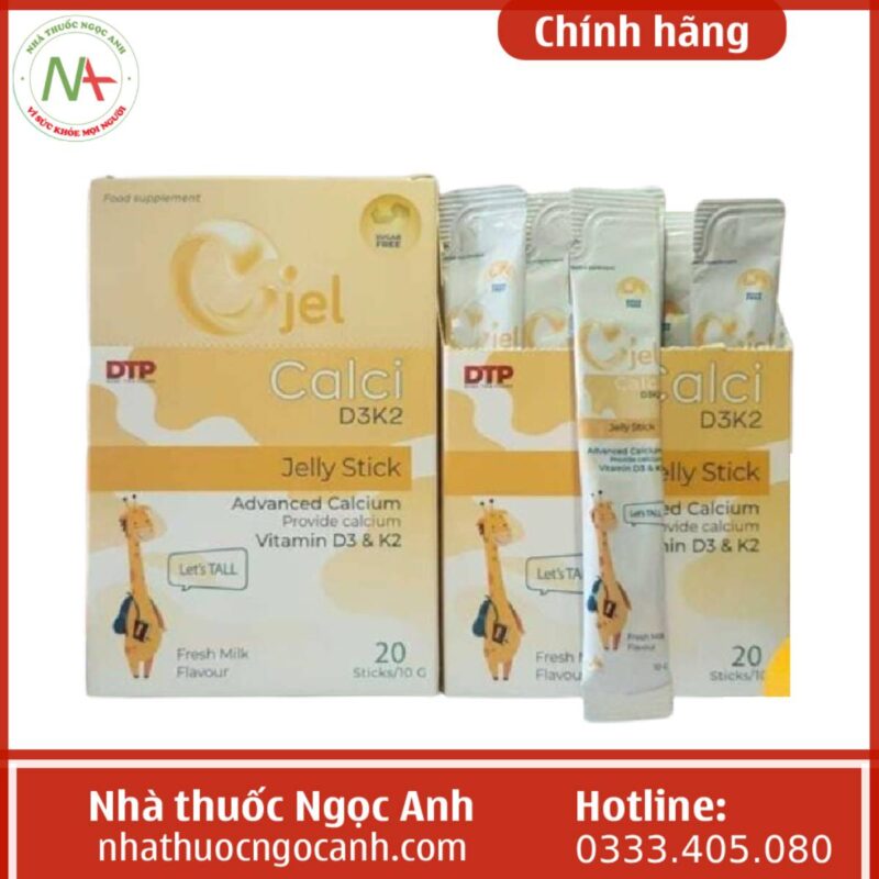 Thạch Cjel Calci D3K2 có tốt không, giá bao nhiêu? Mua ở đâu?
