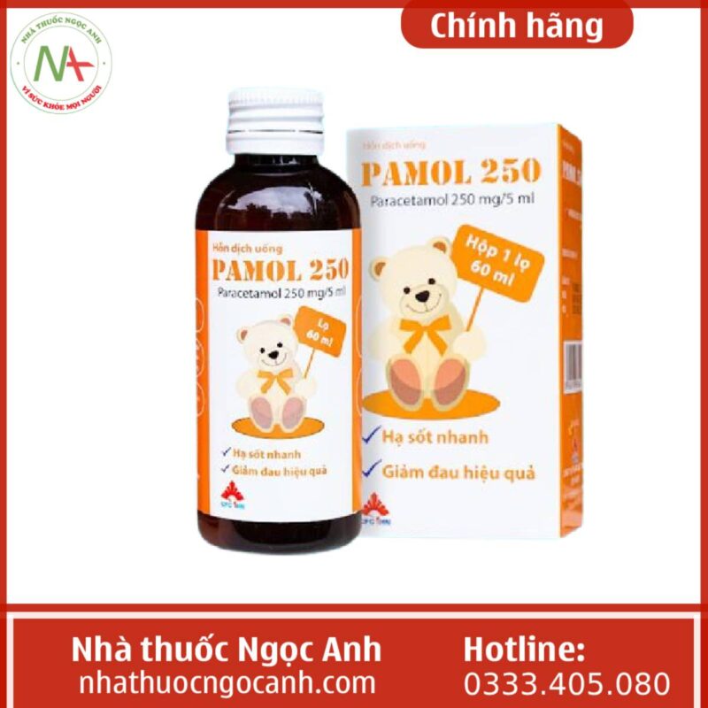Thuốc hạ sốt Pamol 250 có tốt không, giá bao nhiêu? Mua ở đâu?
