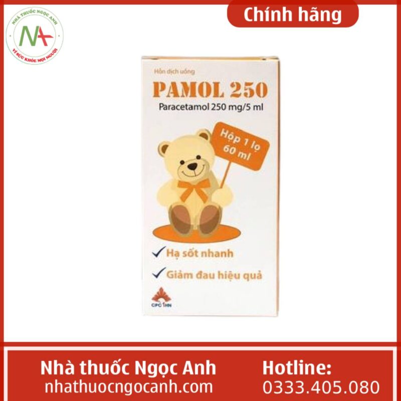 Thuốc hạ sốt Pamol 250 có tốt không, giá bao nhiêu? Mua ở đâu?