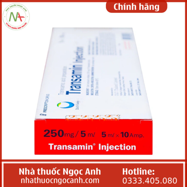 Thuốc Transamin Injection 250mg/5ml giá bao nhiêu, mua ở đâu?