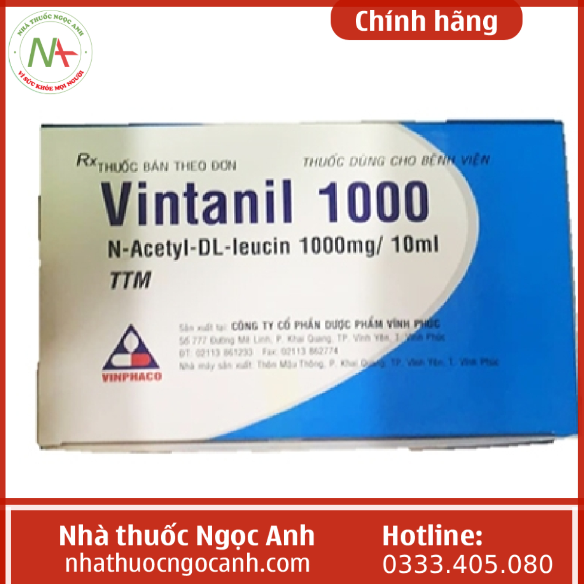 Thuốc tiêm Vintanil 1000 là thuốc gì, giá bao nhiêu, mua ở đâu?