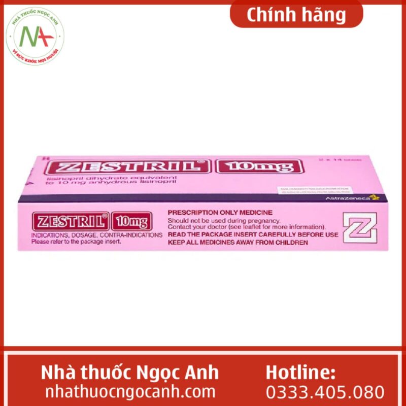 Thuốc Zestril 10mg là thuốc gì, giá bao nhiêu, mua ở đâu?