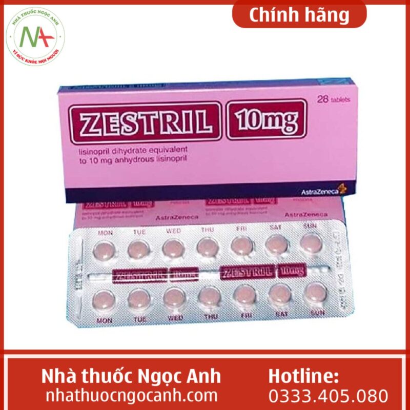 Thuốc Zestril 10mg là thuốc gì, giá bao nhiêu, mua ở đâu?