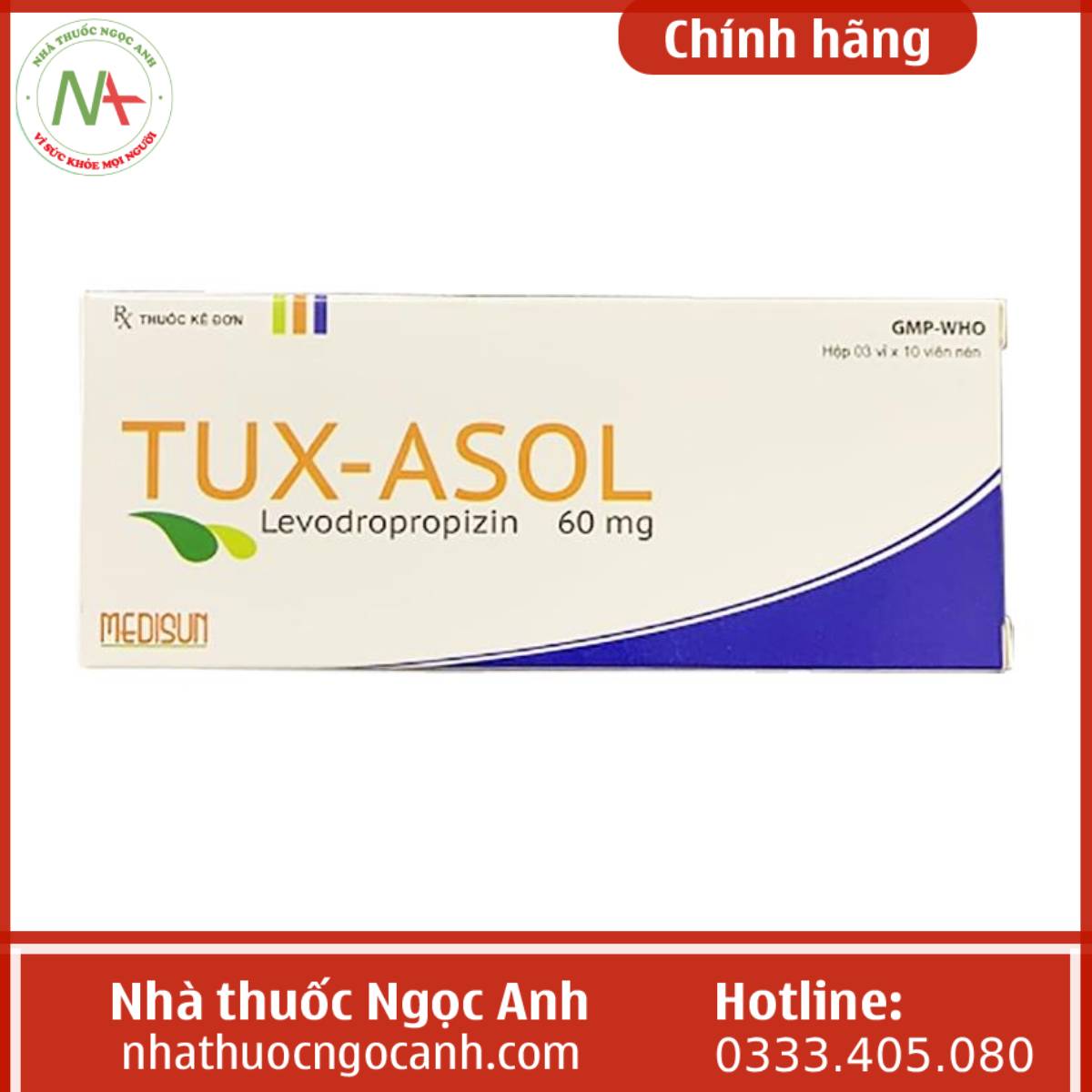 Thuốc Tux-Asol 60mg có tác dụng gì, giá bao nhiêu, mua ở đâu?