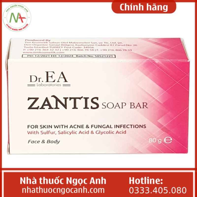 Zantis Soap Bar có tác dụng gì? Giá bao nhiêu? Mua ở đâu?