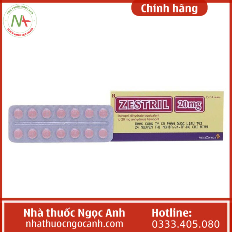 Thuốc Zestril 20mg là thuốc gì, giá bao nhiêu, mua ở đâu?