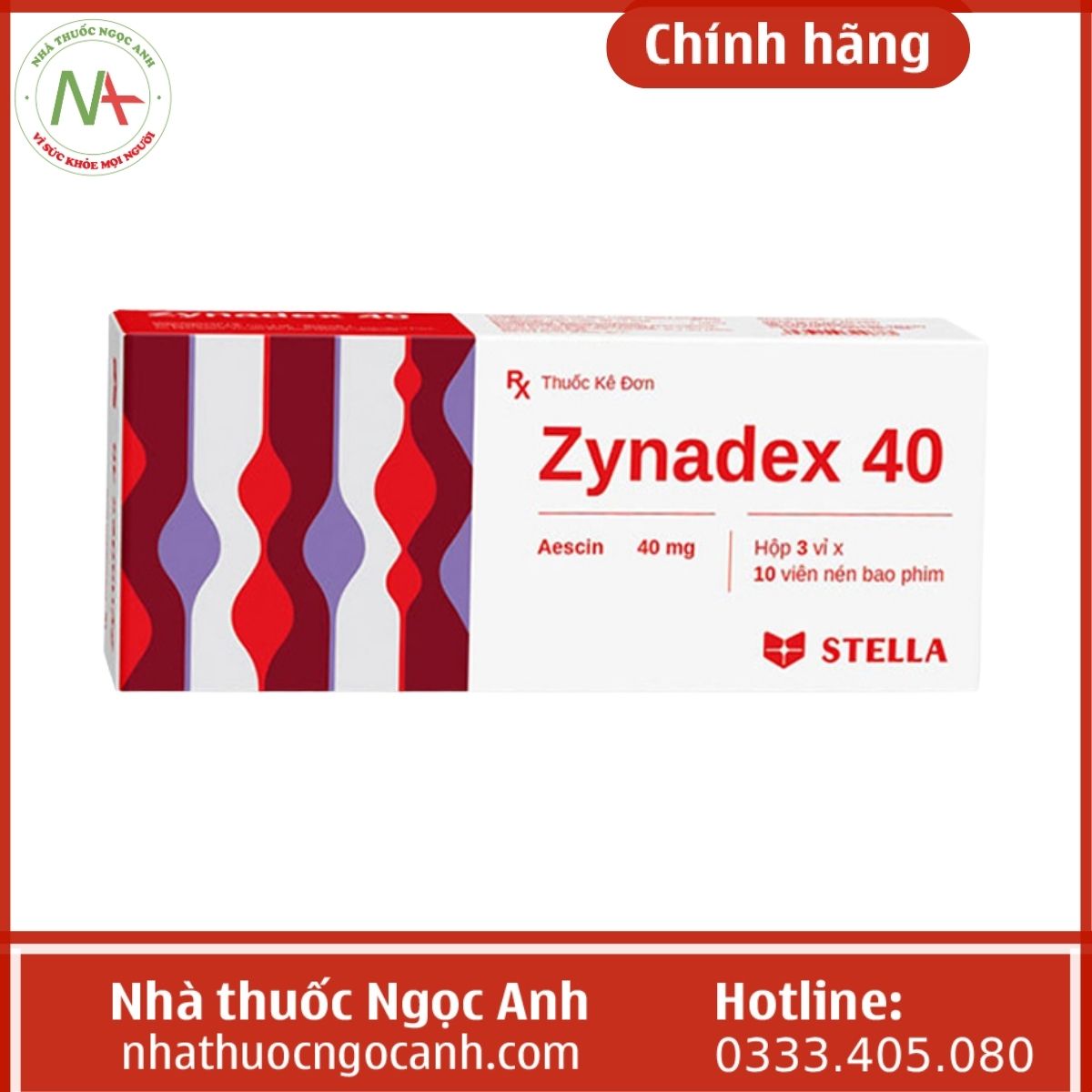 Thuốc Zynadex 40 là thuốc gì, mua ở đâu, giá bao nhiêu