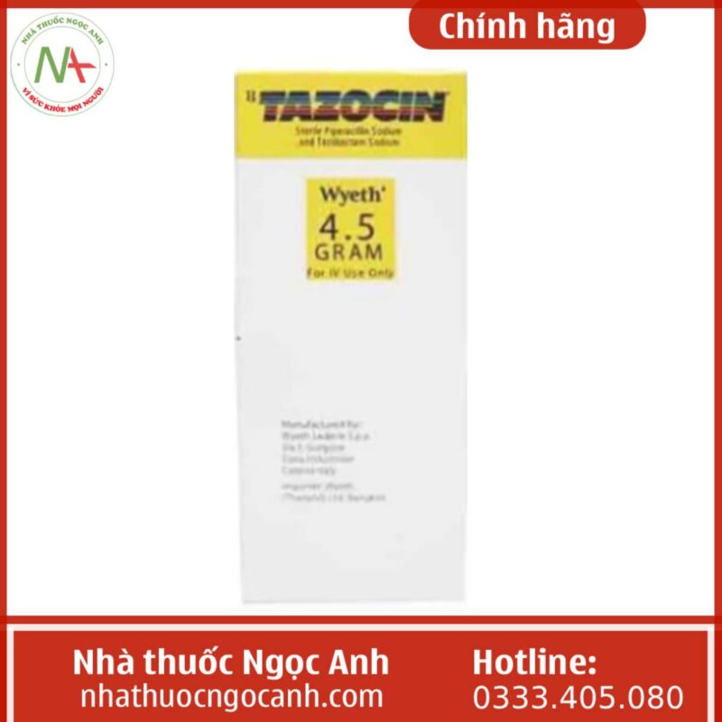 Thuốc Tazocin 4.5g là thuốc gì? Giá bao nhiêu? Mua ở đâu?