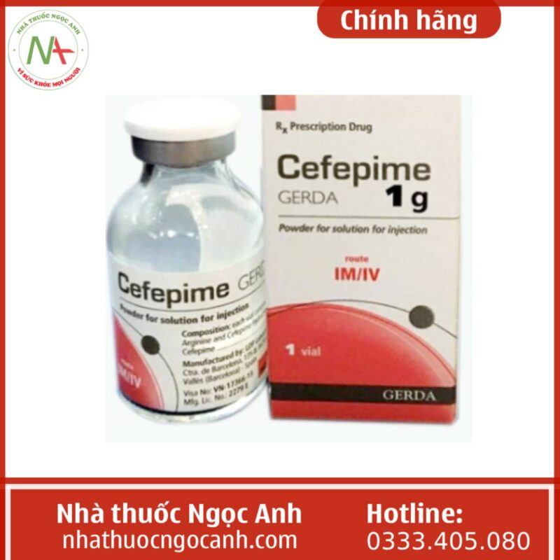 Thuốc Cefepime Gerda 2g là thuốc gì? Giá bao nhiêu? Mua ở đâu?