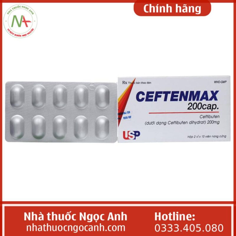 Thuốc Ceftenmax 200 cap là thuốc gì? Giá bao nhiêu? Mua ở đâu?