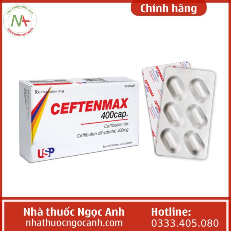 Thuốc Ceftenmax 400 cap là thuốc gì? Giá bao nhiêu? Mua ở đâu?