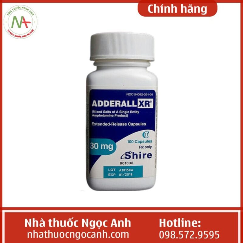 Thuốc Adderall XR 30mg là gì, tác dụng, giá bao nhiêu, mua ở đâu