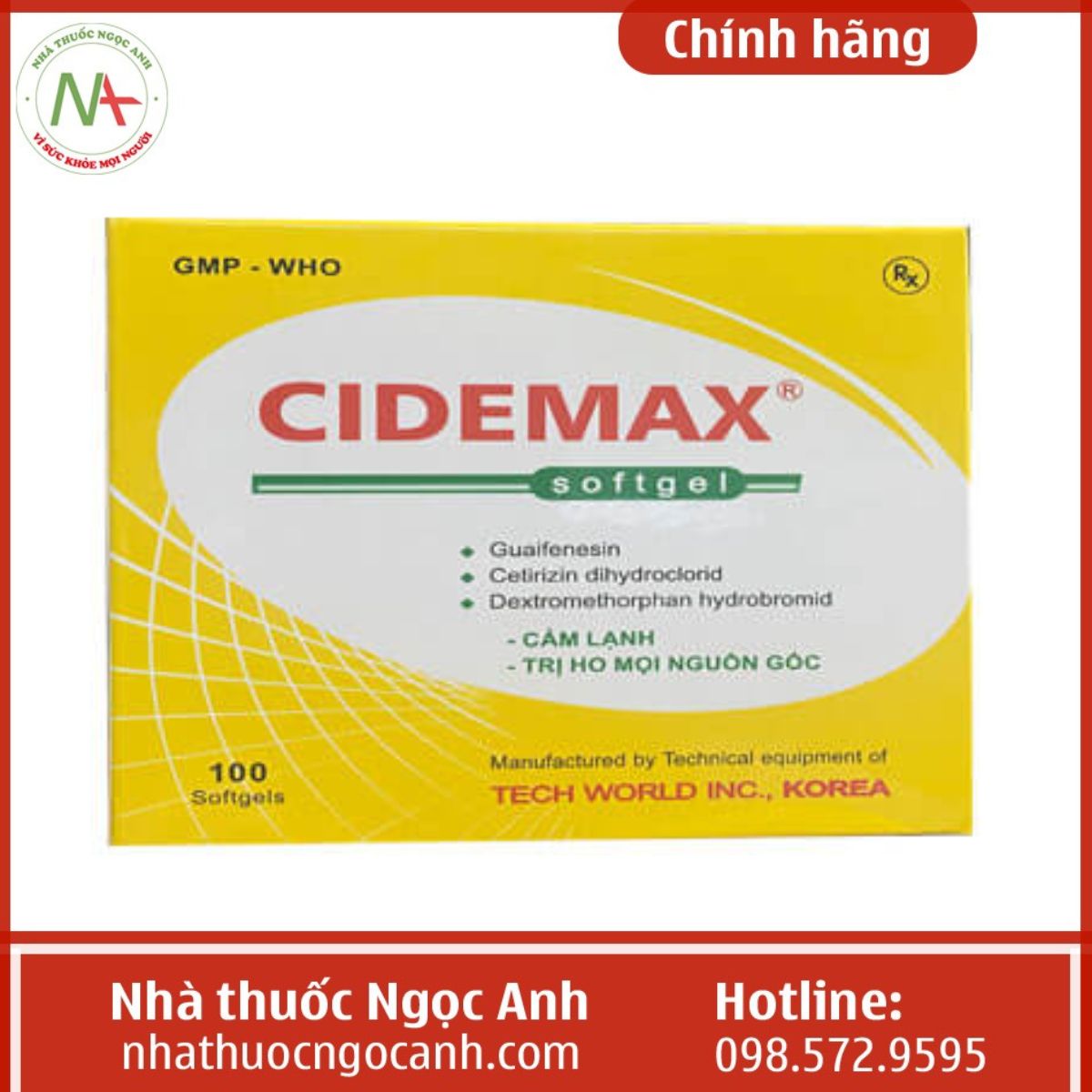 Thuốc Cidemax là thuốc gì, tác dụng, giá bao nhiêu, mua ở đâu