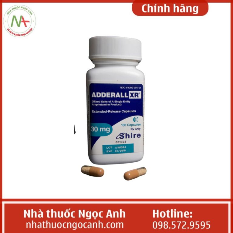 Thuốc Adderall XR 30mg là gì, tác dụng, giá bao nhiêu, mua ở đâu