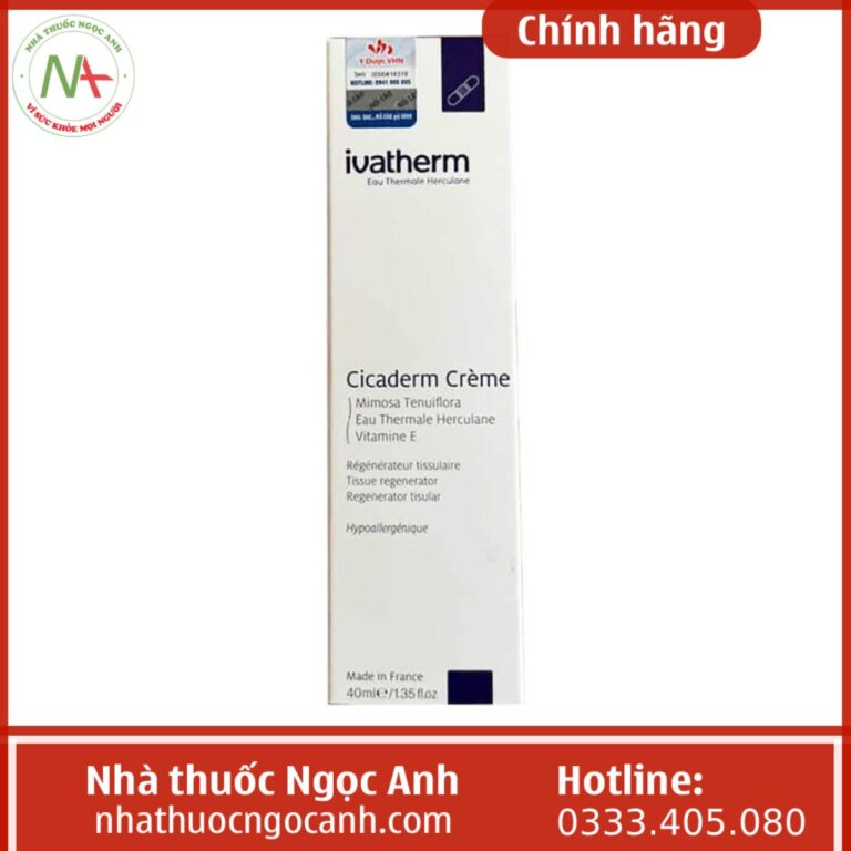 Thuốc Ivatherm Cicaderm Cream 40mL giá bao nhiêu? mua ở đâu