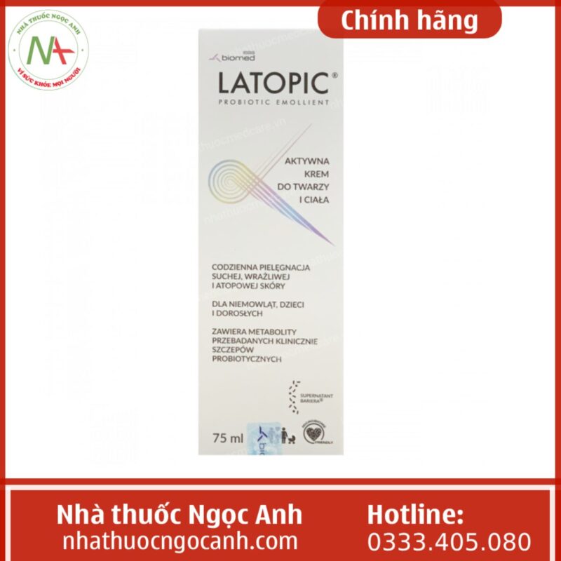 Latopic Face and Body Cream 75ml có tốt không? mua ở đâu? giá bao nhiêu