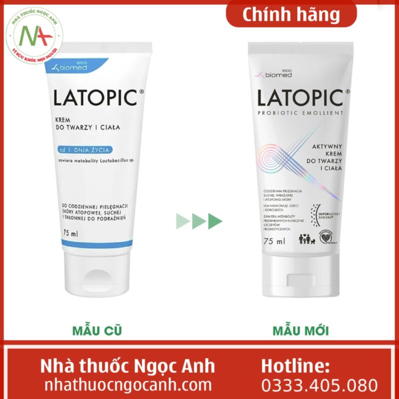 Latopic Face and Body Cream 75ml có tốt không? mua ở đâu? giá bao nhiêu