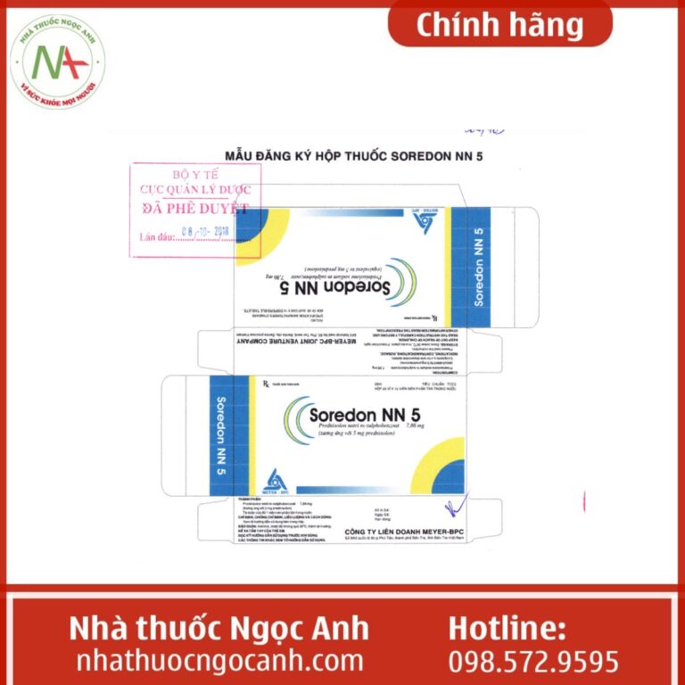 Thuốc Soredon NN 5 là gì, tác dụng, giá bao nhiêu, mua ở đâu