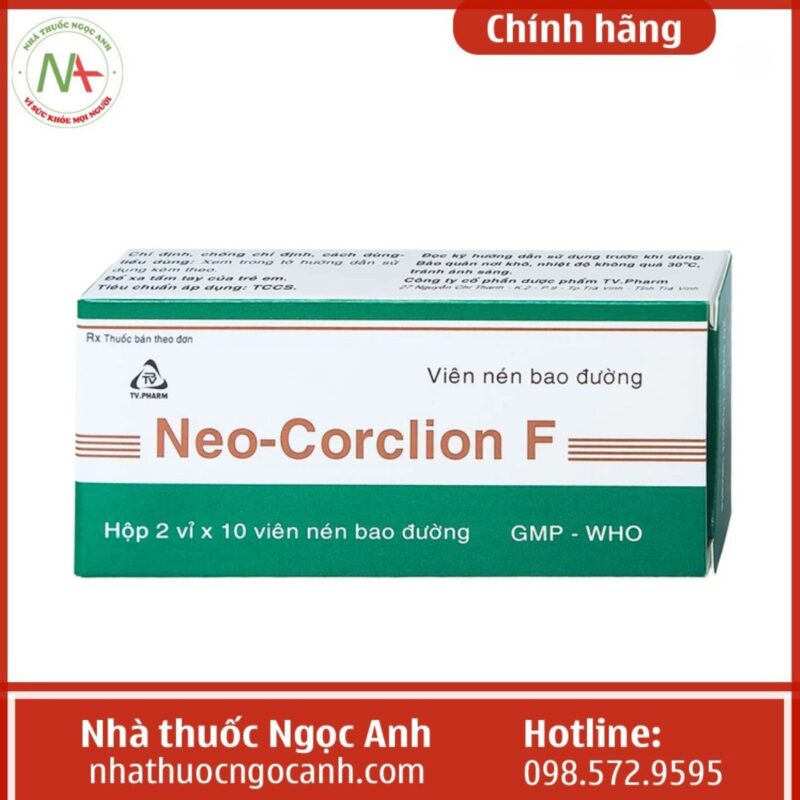 Thuốc Neo-Corclion F là thuốc gì, tác dụng, giá bao nhiêu, mua ở đâu