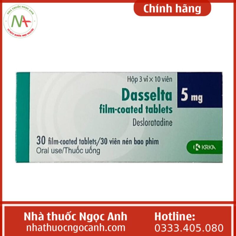 Thuốc Dasselta 5mg có tác dụng gì? giá bao nhiêu? mua ở đâu