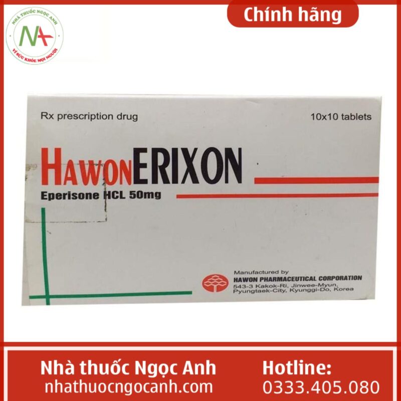 Thuốc Hawon Erixon có tác dụng gì? giá bao nhiêu? mua ở đâu