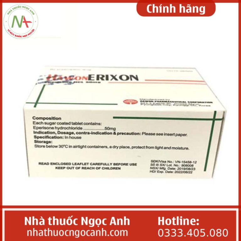 Thuốc Hawon Erixon có tác dụng gì? giá bao nhiêu? mua ở đâu