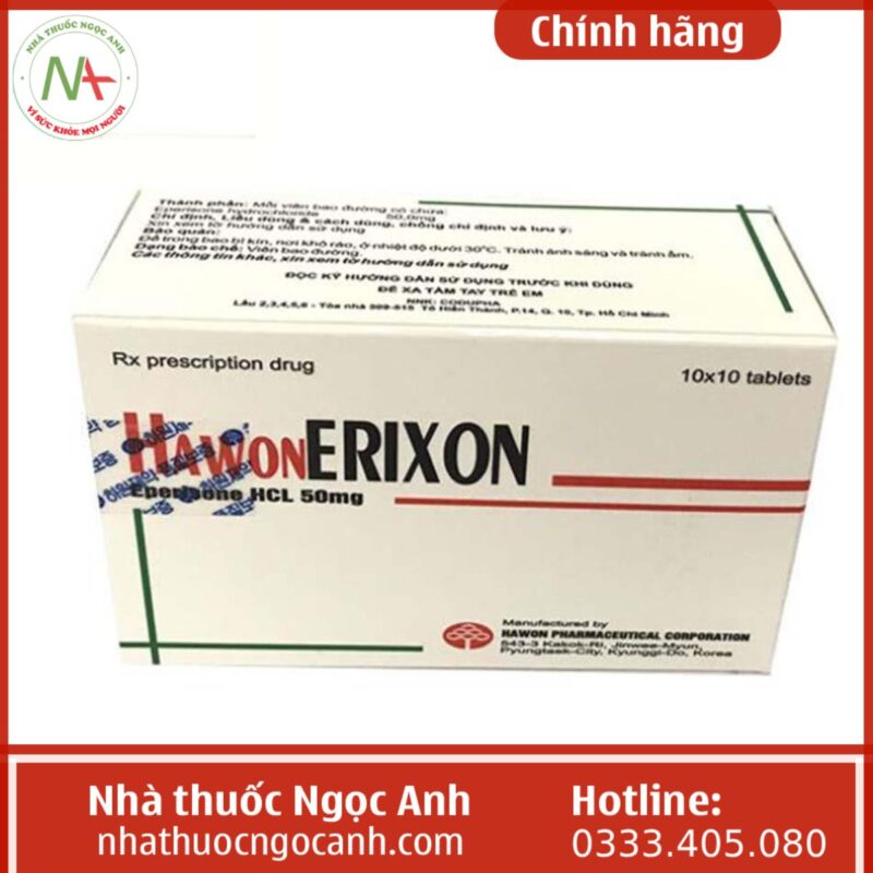 Thuốc Hawon Erixon có tác dụng gì? giá bao nhiêu? mua ở đâu