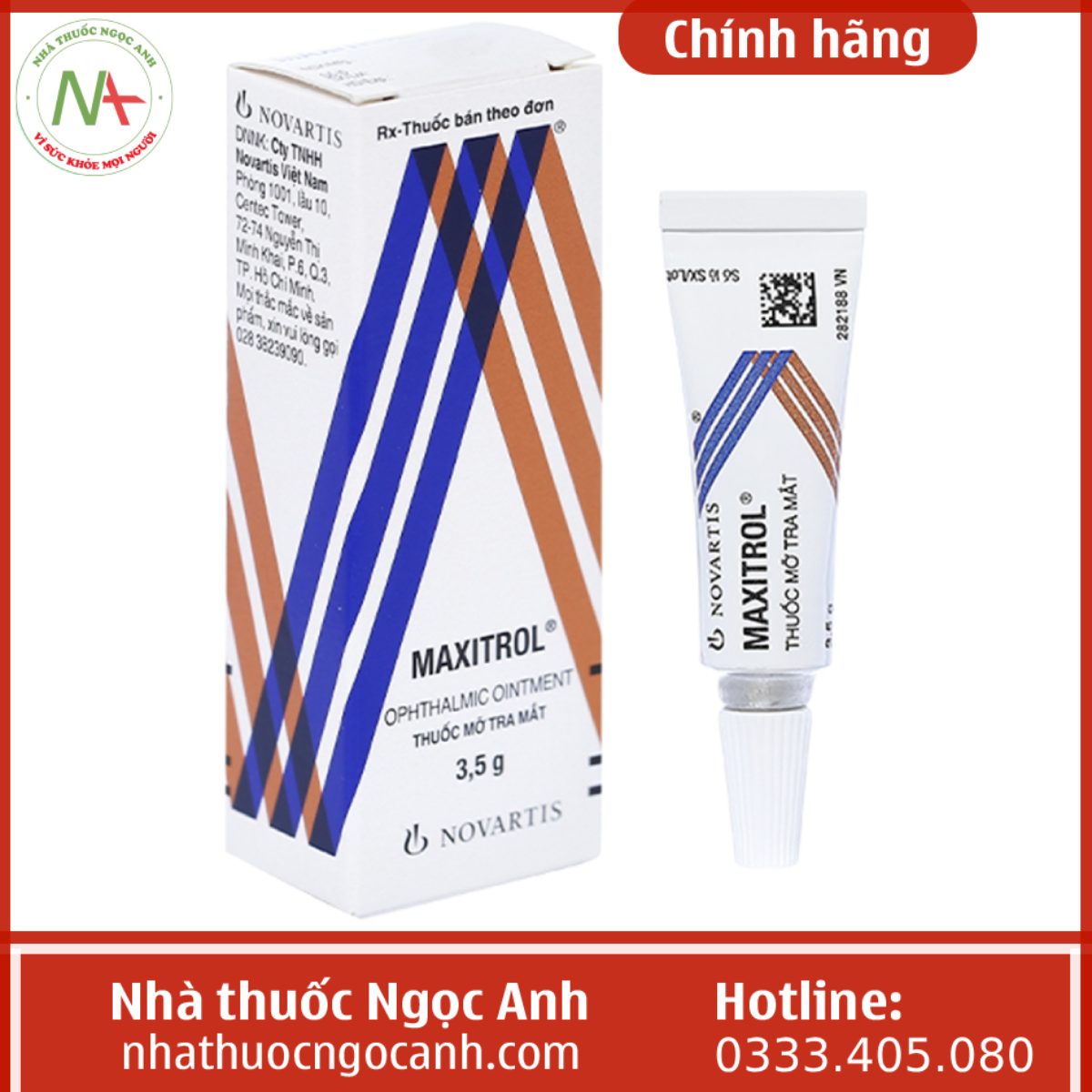 Thuốc Maxitrol 3.5g có tác dụng gì? giá bao nhiêu? mua ở đâu