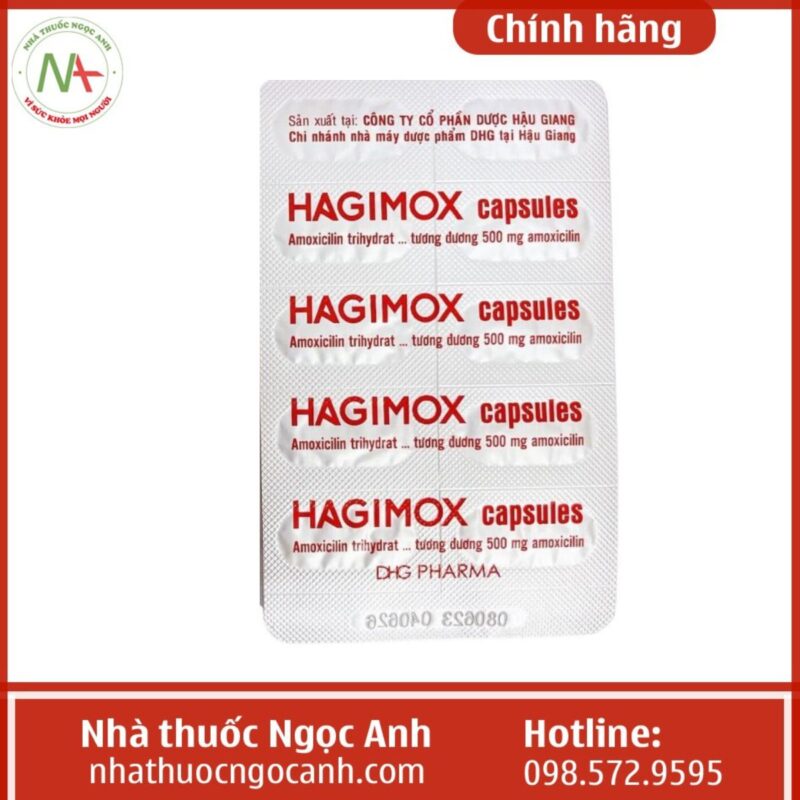 Thuốc Hagimox 500 là gì, tác dụng, giá bao nhiêu, mua ở đâu