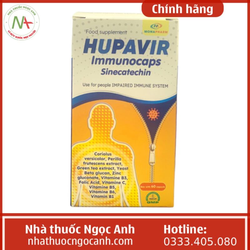 Thuốc Hupavir Immunocaps có tốt không? Giá bao nhiêu? Mua ở đâu
