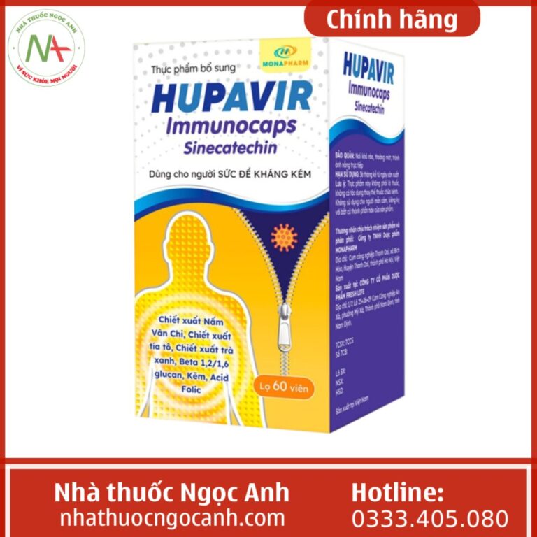 Thuốc Hupavir Immunocaps có tốt không? Giá bao nhiêu? Mua ở đâu