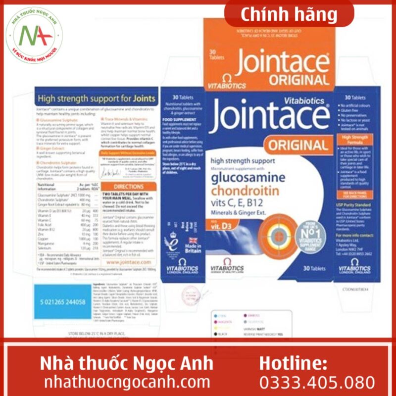 Thuốc Vitabiotics Jointace Original giá bao nhiêu? mua ở đâu