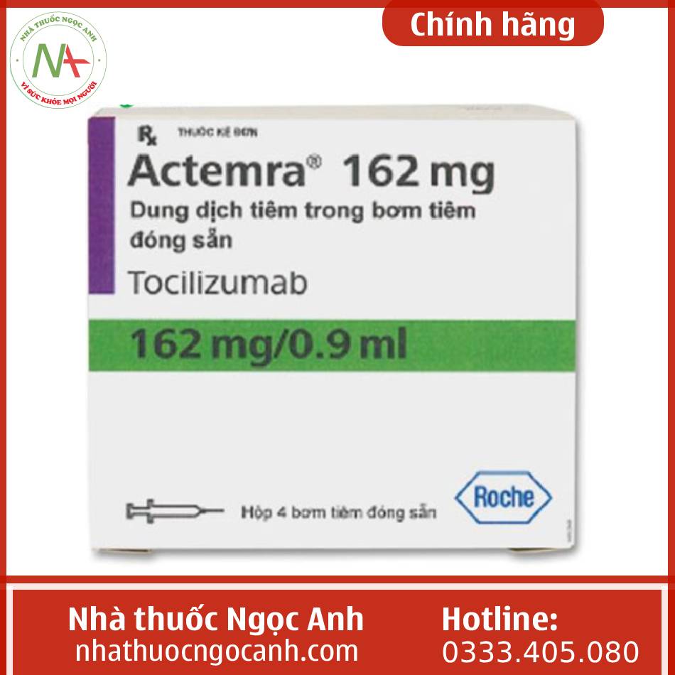 Thuốc tiêm Actemra 162mg/0.9ml trị thấp khớp giá bao nhiêu, mua ở đâu?