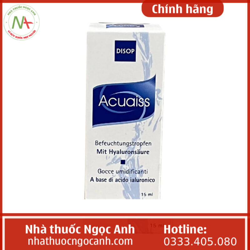 Thuốc nhỏ mắt Acuaiss 15ml là thuốc gì, có tốt không, giá bao nhiêu ...