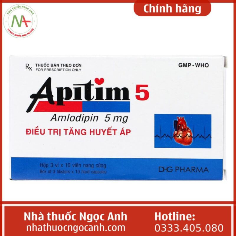 Thuốc Apitim 5 là thuốc gì, trị bệnh gì? Giá bao nhiêu? Mua ở đâu?