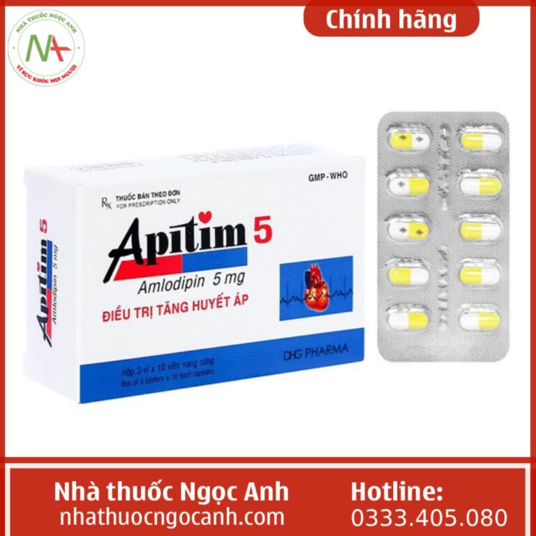 Thuốc Apitim 5 là thuốc gì, trị bệnh gì? Giá bao nhiêu? Mua ở đâu?